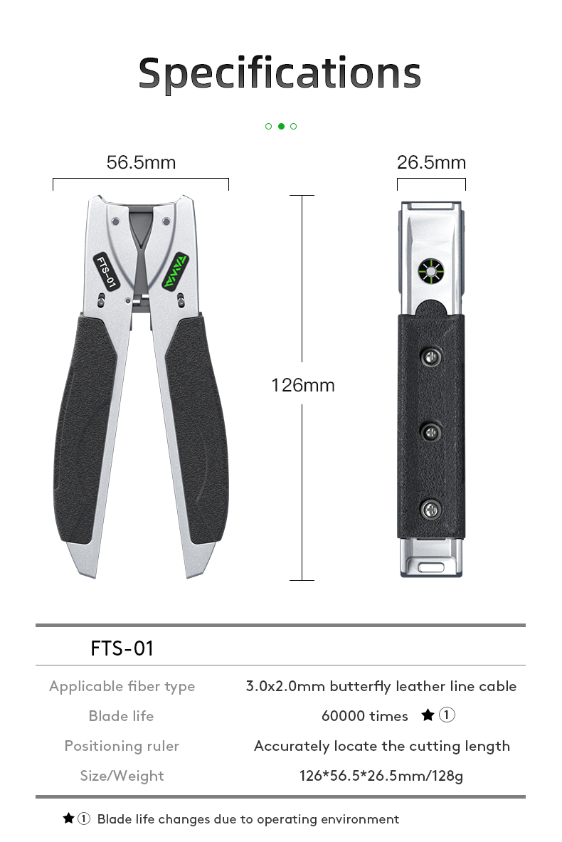 FTS-01 Fiber Optic flat cable Stripper
